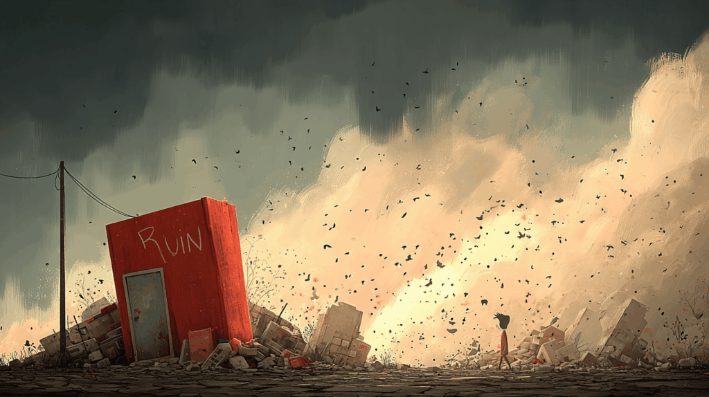 英語 “ruin” の意味・使い方・例文｜台無しにする・破壊するを丁寧解説 | 英語のアーカイブ